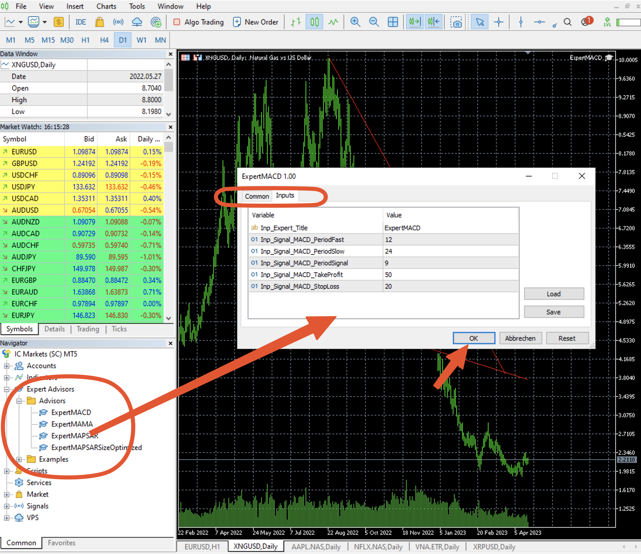 Ausführen und Einrichten von Expert Advisors auf MT5 – so funktioniert’s! | Robotrading