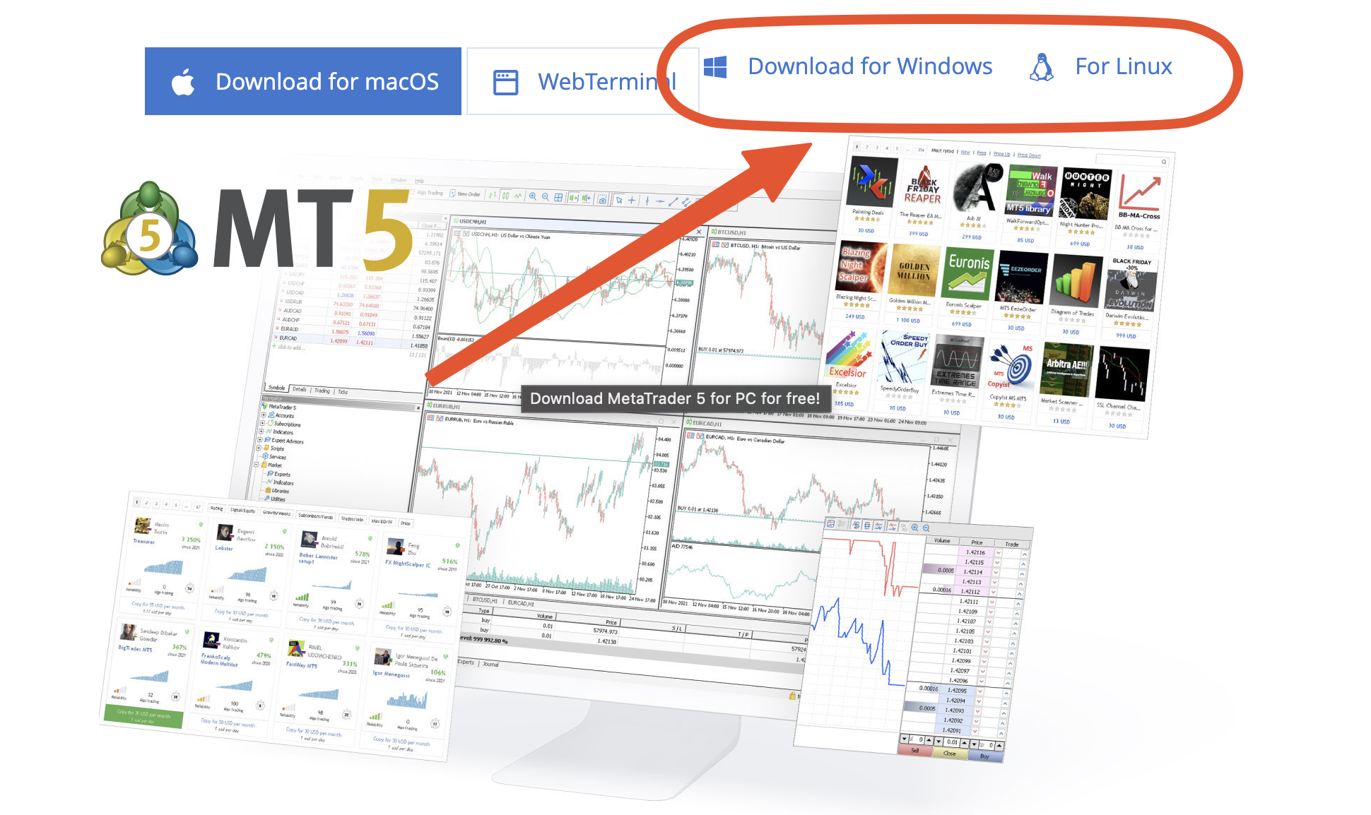 Windows oder Linux – MT5 Download und MT5 Installation | Robotrading